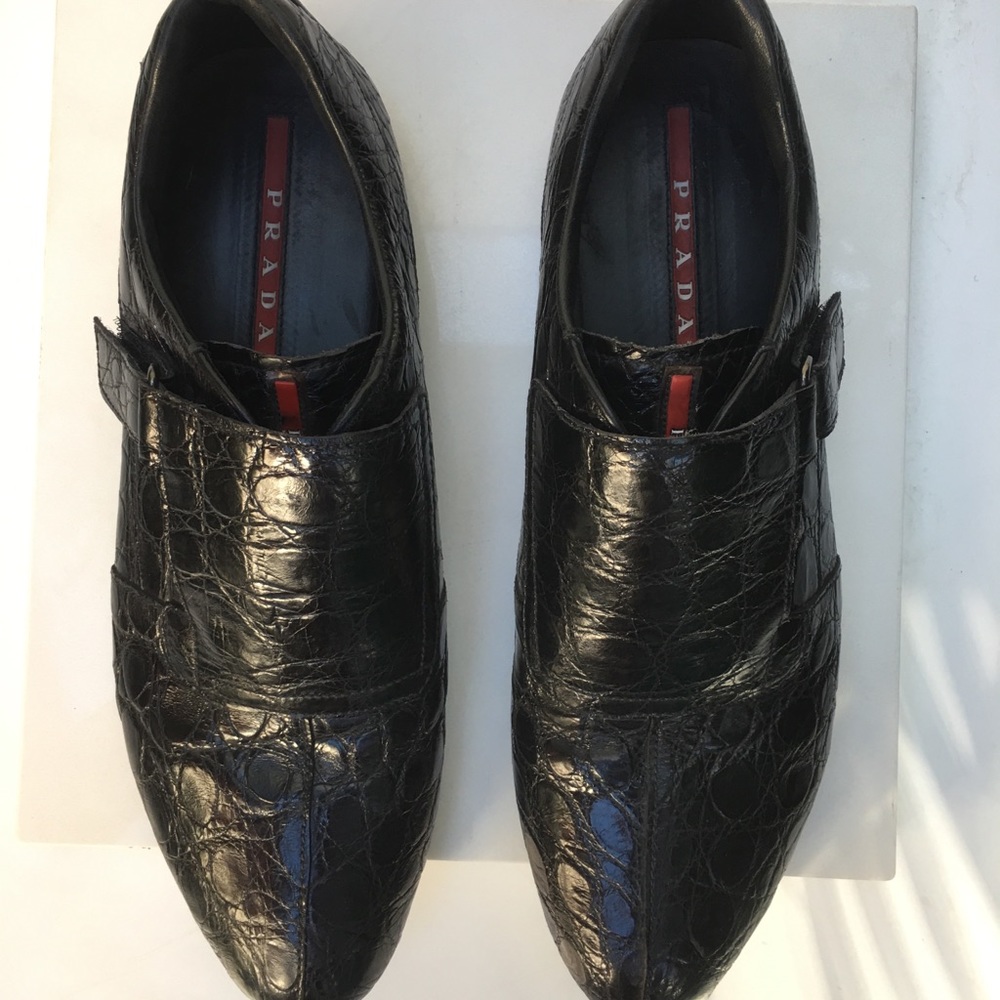Rare Prada Crocodile Sport Shoe - Gem